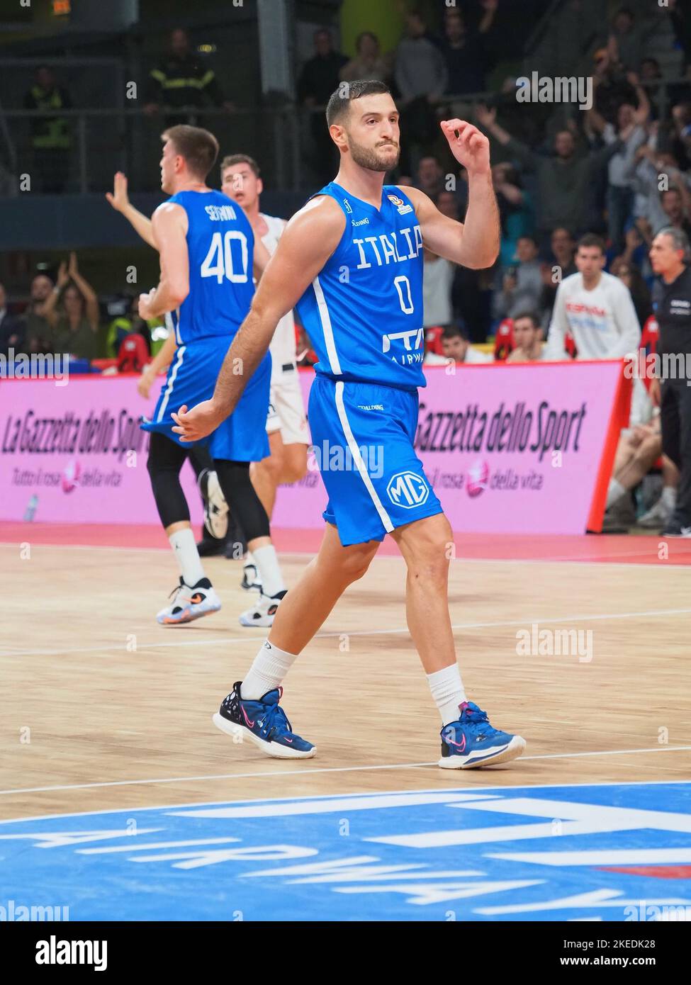 Pesaro, Italy. 11th Nov, 2022. Marco Spissu (Italy) during 2023 FIBA ...