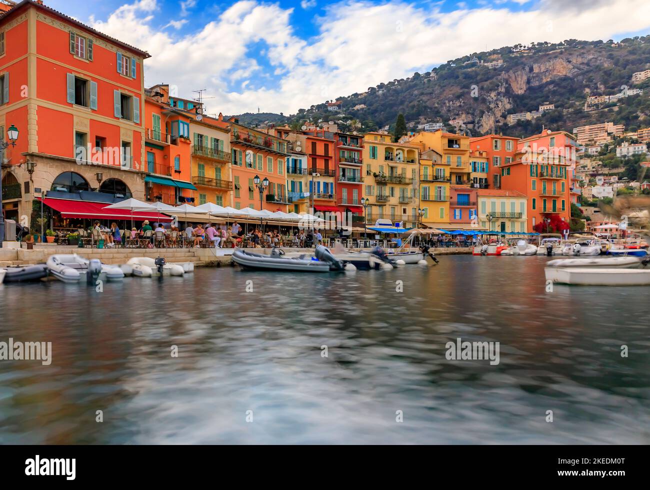 Villefranche sur mer promenade south france hi-res stock photography ...