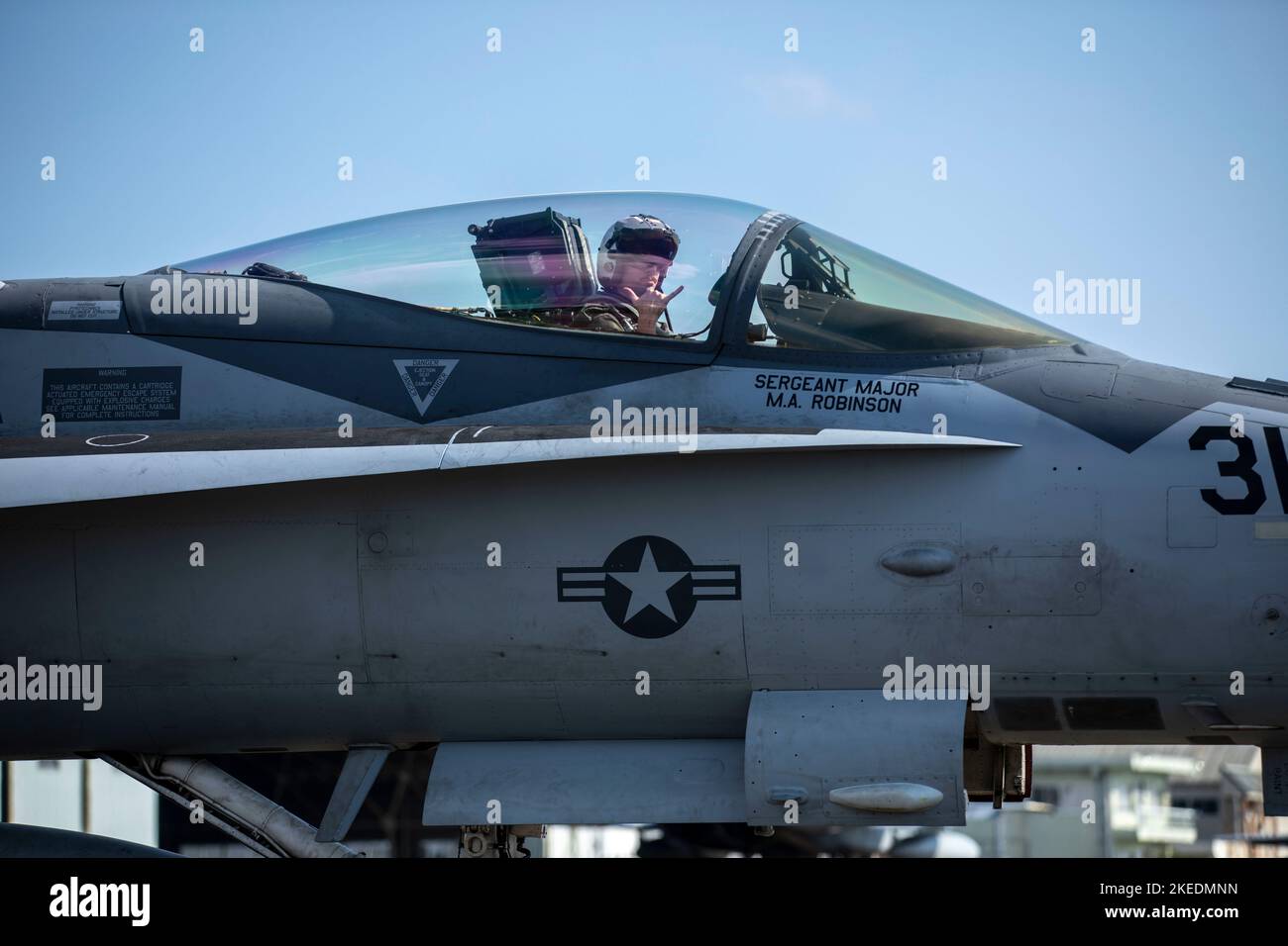 U.S. Marine Corps Capt. Matthew Sharber, a pilot with Marine Fighter ...