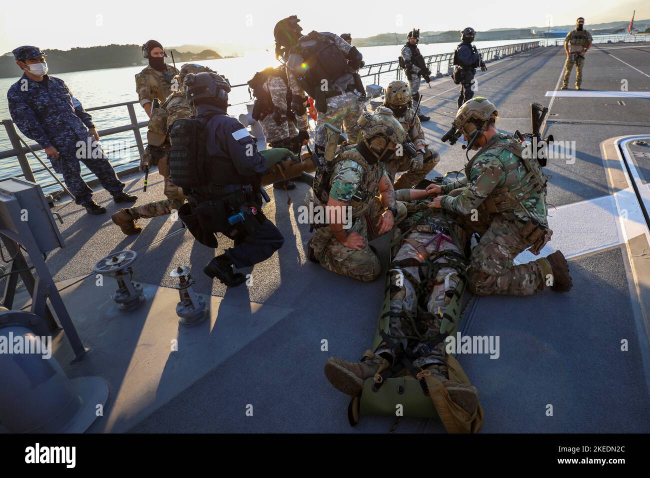 221108-N-AC117-1459 YOKOSUKA, Japan (Nov. 8, 2022) – Sailors with U.S ...