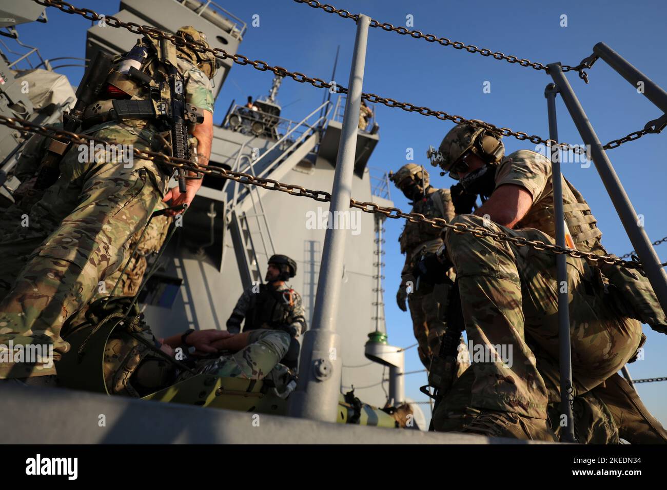 221108-N-AC117-1342 YOKOSUKA, Japan (Nov. 8, 2022) – Sailors with U.S ...