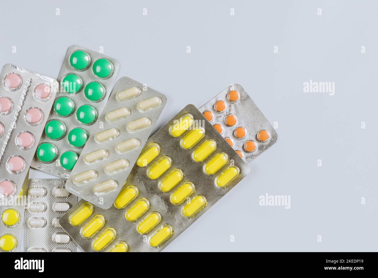Pack blister full many different of medicine pills package Stock Photo ...