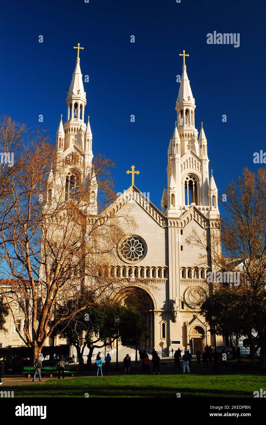 Large christian cross stands edge hi-res stock photography and images ...