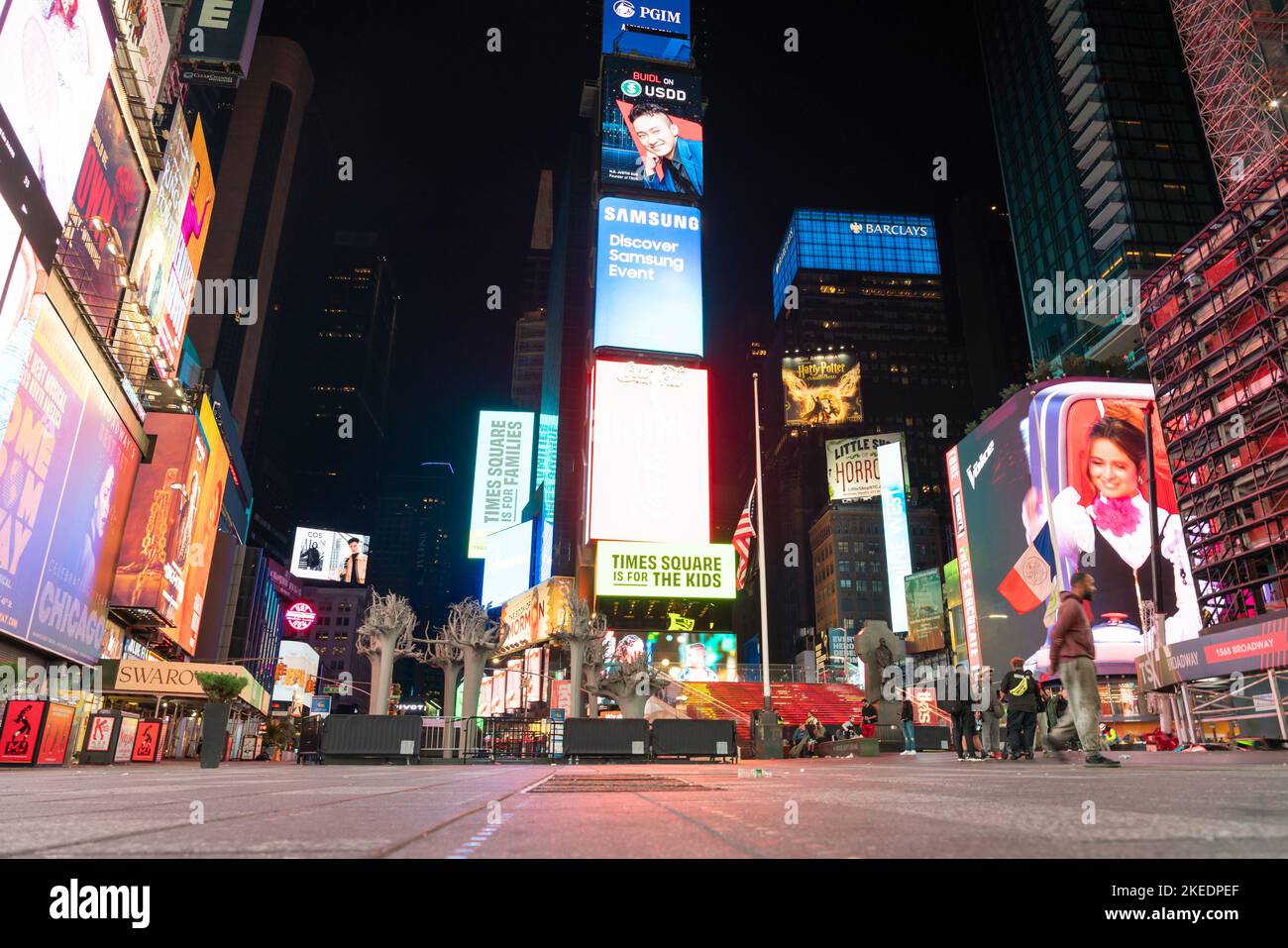 New York City, United States - September 19, 2022. Neon light ...