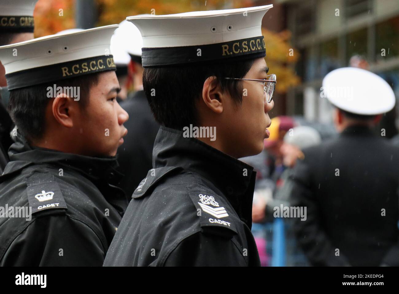 Vancouver, Canada. 11th Nov, 2022. Cadets of the Navy League of Canada ...
