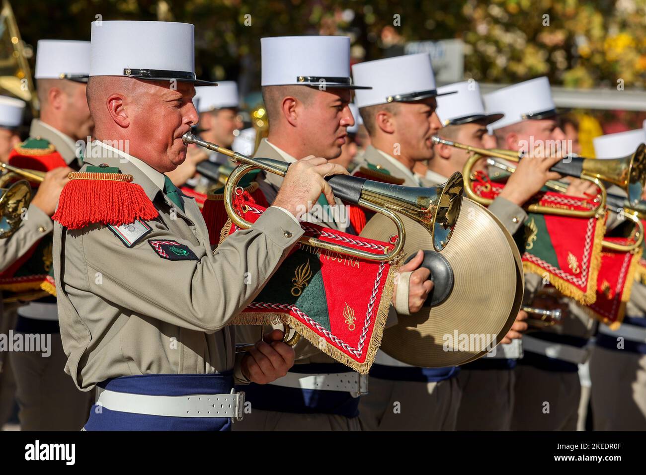 Marseille, France. 11th Nov, 2022. Foreign Legion soldiers seen during ...