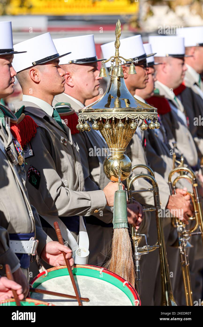 Marseille, France. 11th Nov, 2022. Foreign Legion soldiers seen during ...