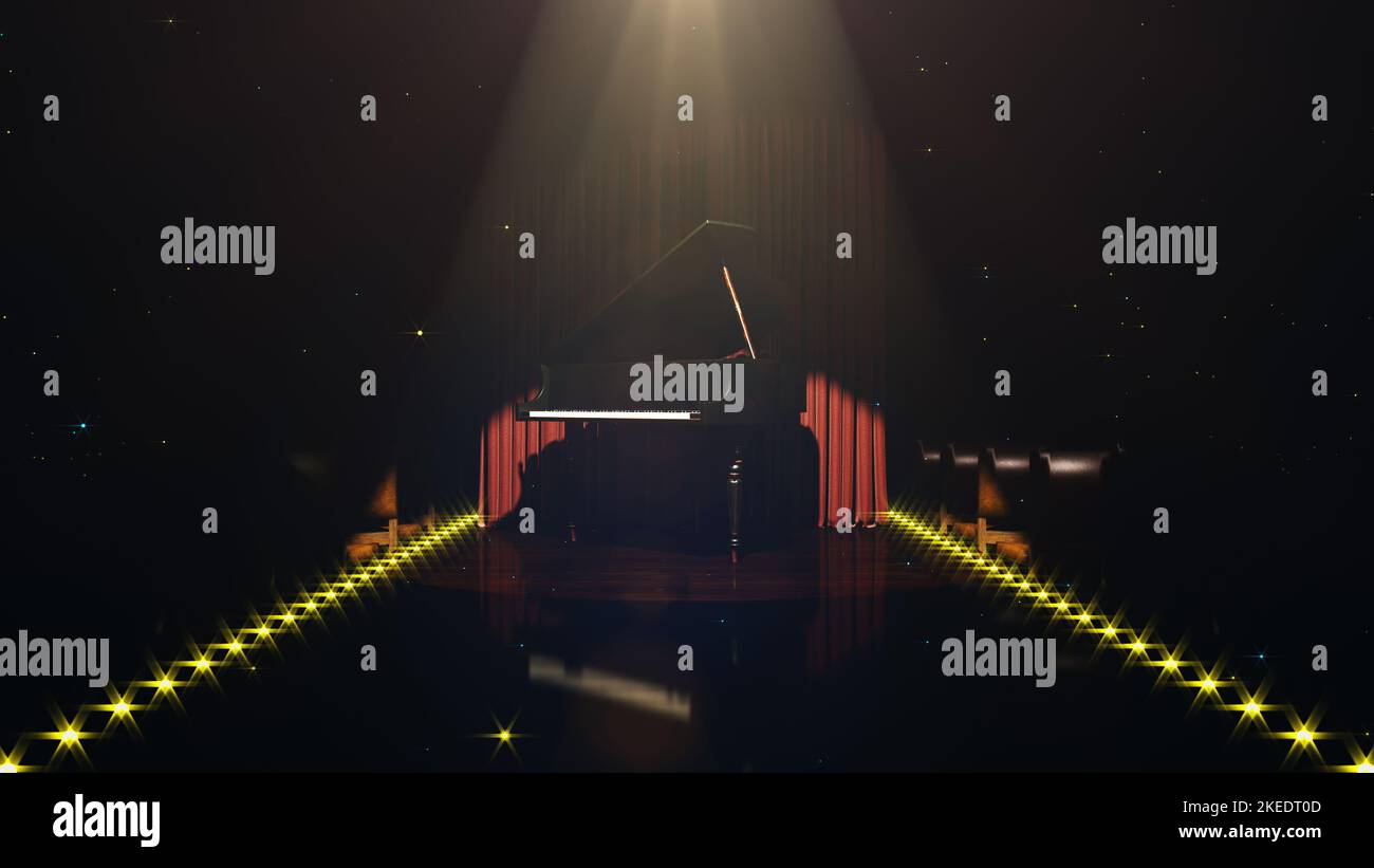 3D illustration Background for advertising and wallpaper in music and ...