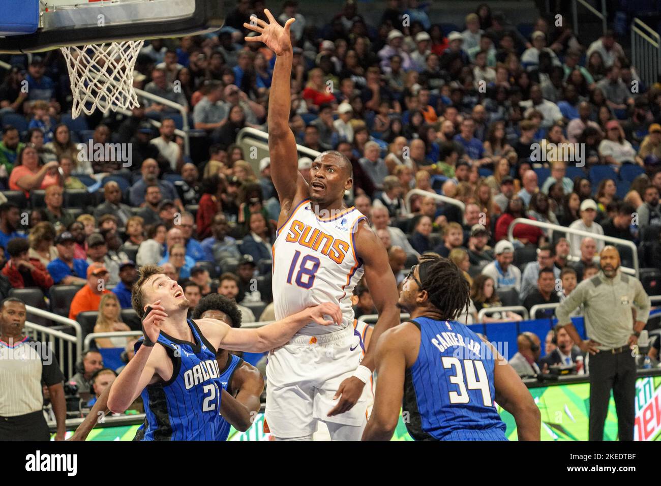 Orlando, Florida, USA, November 7, 2022, Phoenix Suns center Bismack ...