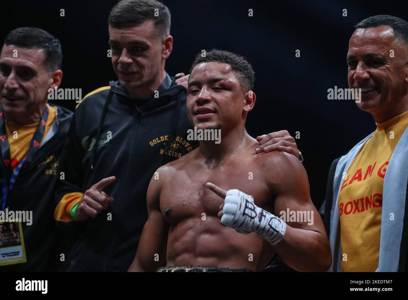 Sheffield, UK. 11th Nov, 2022. Marcel Braithwaite poses for photos ...