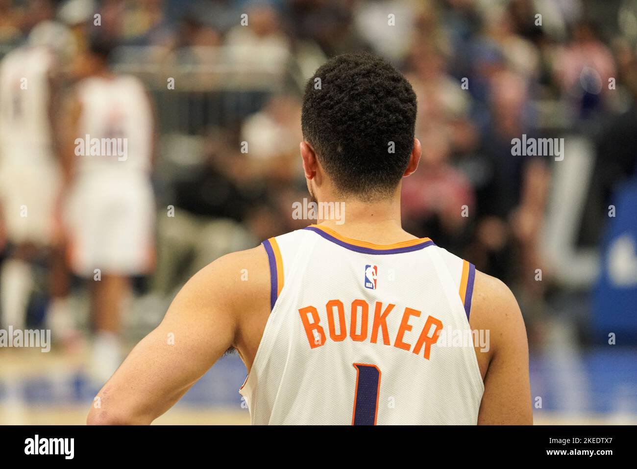 Orlando, Florida, USA, November 7, 2022, Phoenix Suns' Devin Booker #1 ...