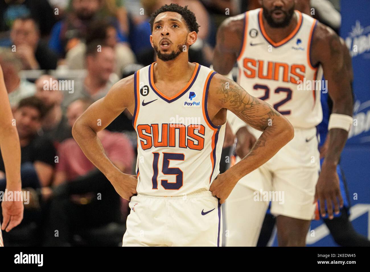 Orlando, Florida, USA, November 7, 2022, Phoenix Suns Guard Cameron Payne #15 during the second ...