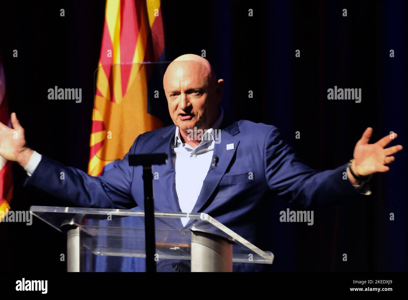 Tucson, Arizona, USA. 9th Nov, 2022. Senator MARK KELLY attends ...