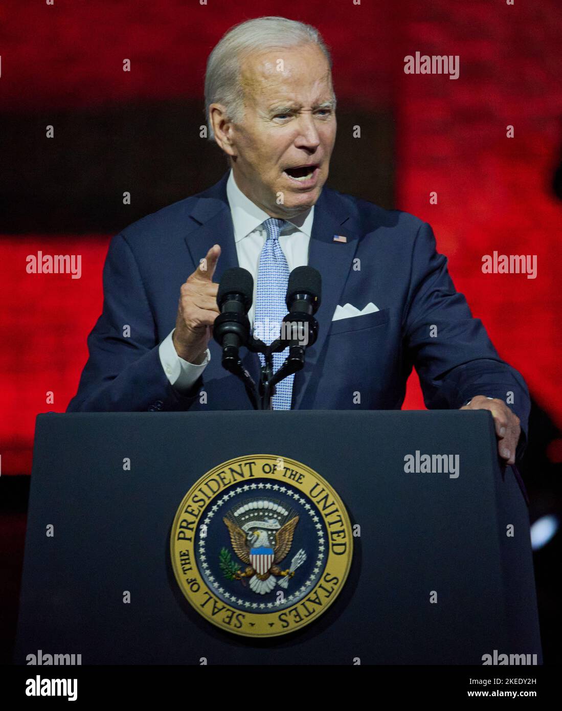 PHILADELPHIA, PA, USA - SEPTEMBER 01, 2022: President Joe Biden ...