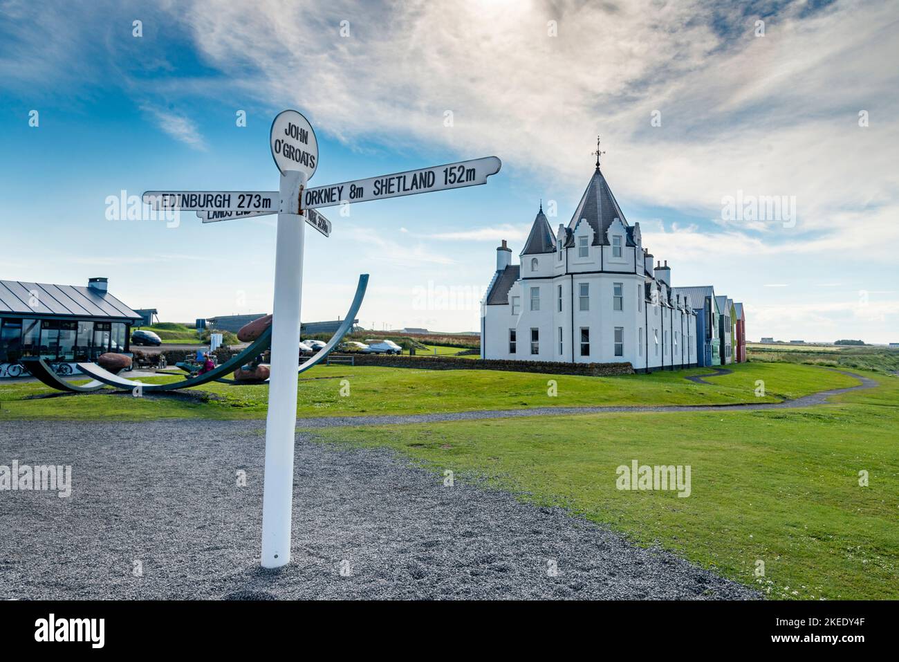 Famous multi-directional landmark and tourist destination,in hot sun,on ...