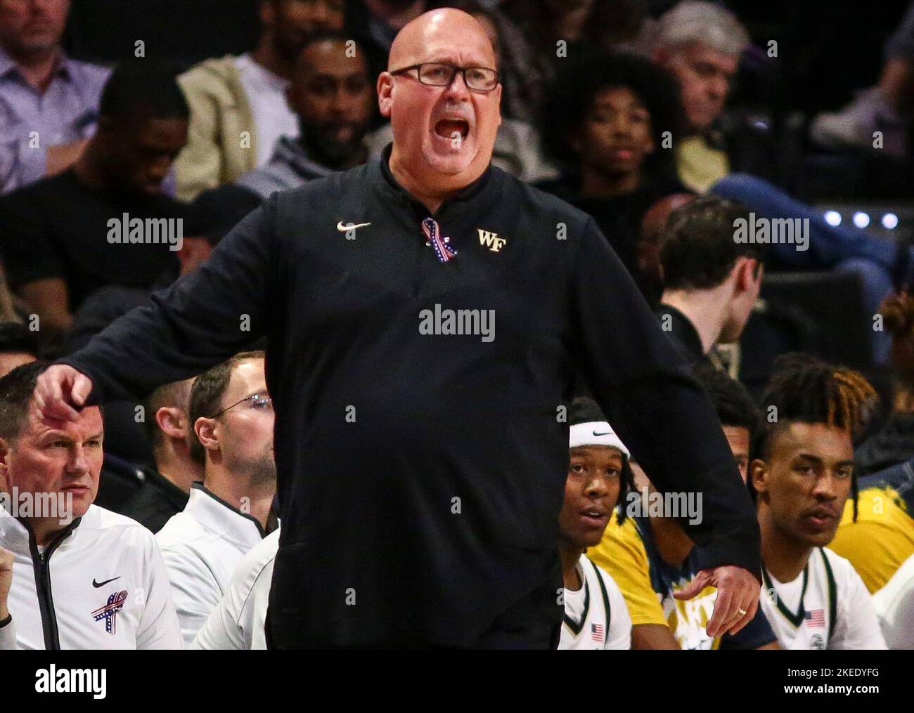 November 11, 2022: Steve Forbes is the head basketball coach of Wake ...