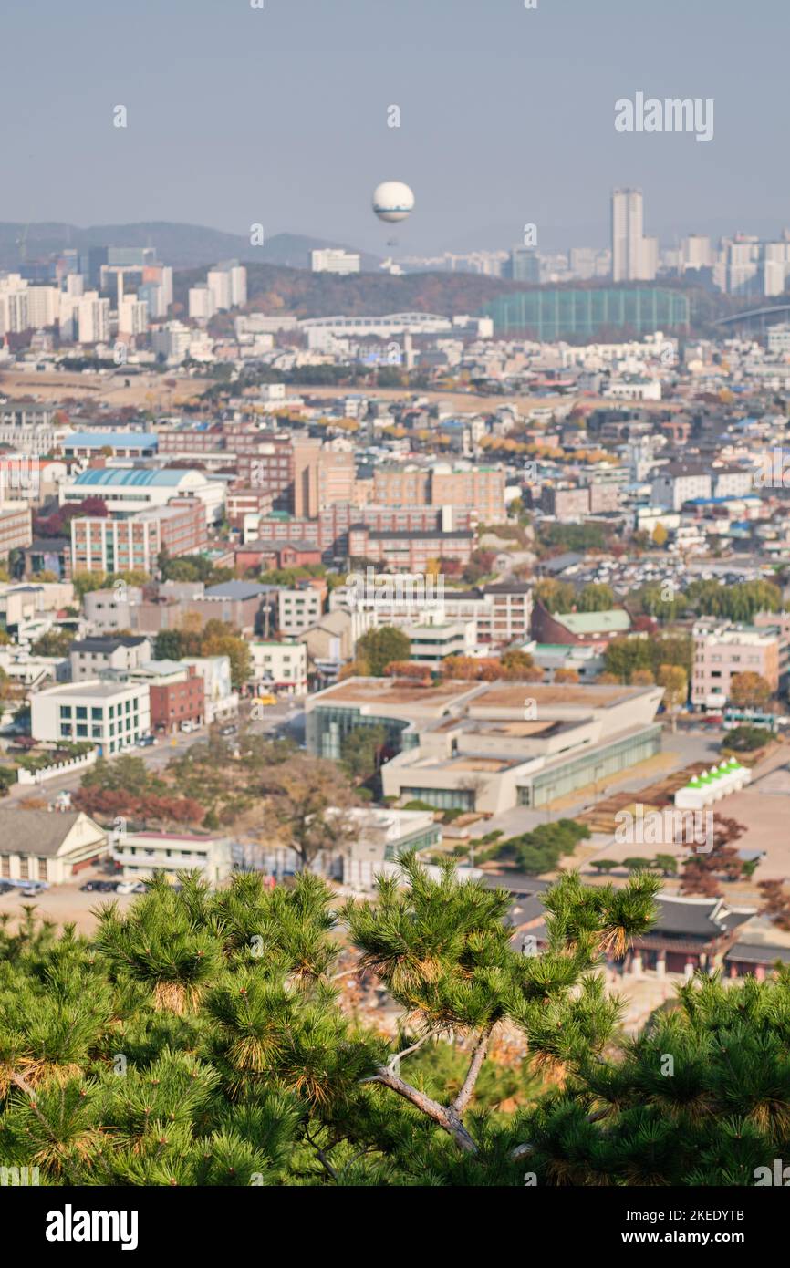 Cityscape of Suwon capital of Gyeonggi province in South Korea on 11 ...