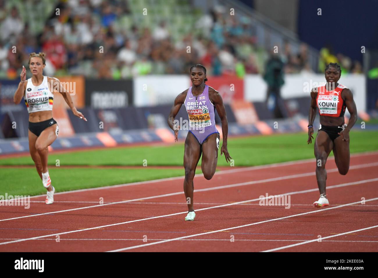Dina Asher-Smith (Great Britain), Nathacha Kouni (Switzerland), Rani ...