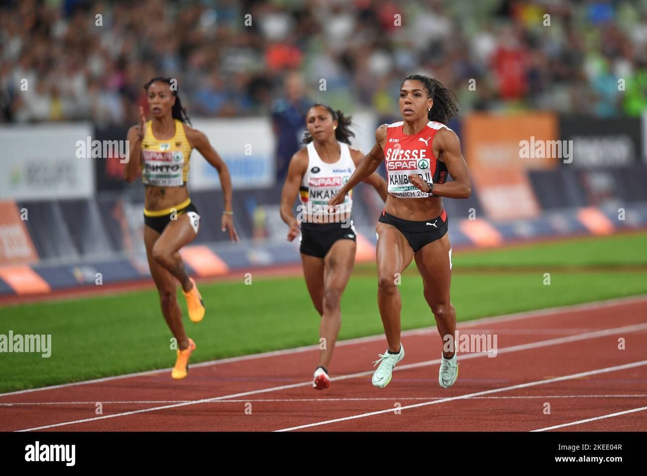 Mujinga Kambundji (Switzerland), Delphine Nkansa (Belgium), Tatjana ...