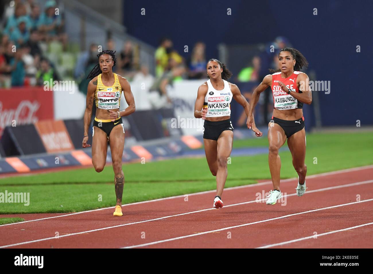 Mujinga Kambundji (Switzerland), Delphine Nkansa (Belgium), Tatjana ...
