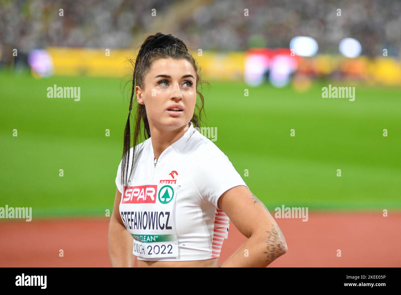 Magdalena Stefanowicz (Poland). 100m Women semifinal. European ...
