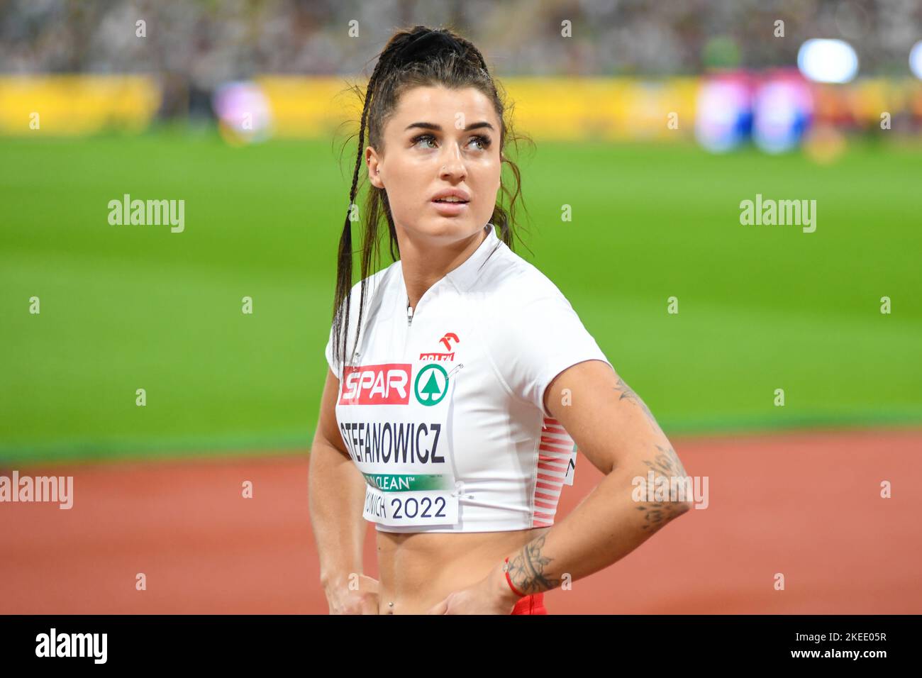 Magdalena Stefanowicz (Poland). 100m Women semifinal. European ...