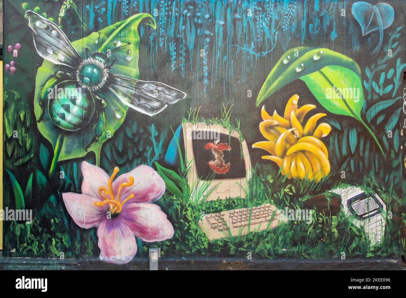 Street Art by Makatron, Melbourne, Victoria, Australia Stock Photo - Alamy