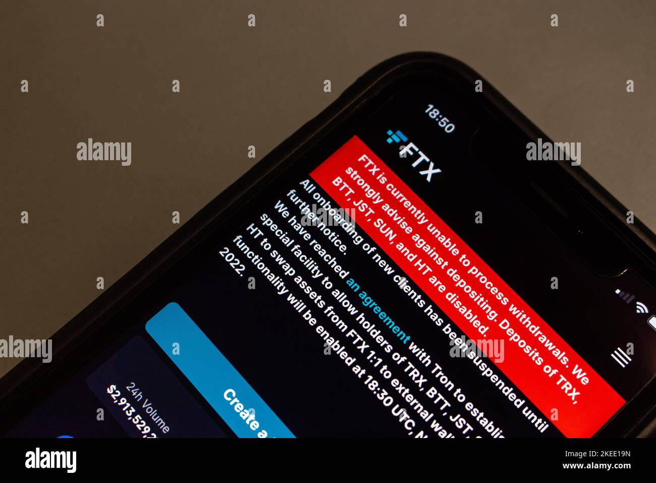 Vancouver, CANADA - Nov 11 2022 : The website of FTX (FTX Cryptocurrency Exchange, FTX Trading ...