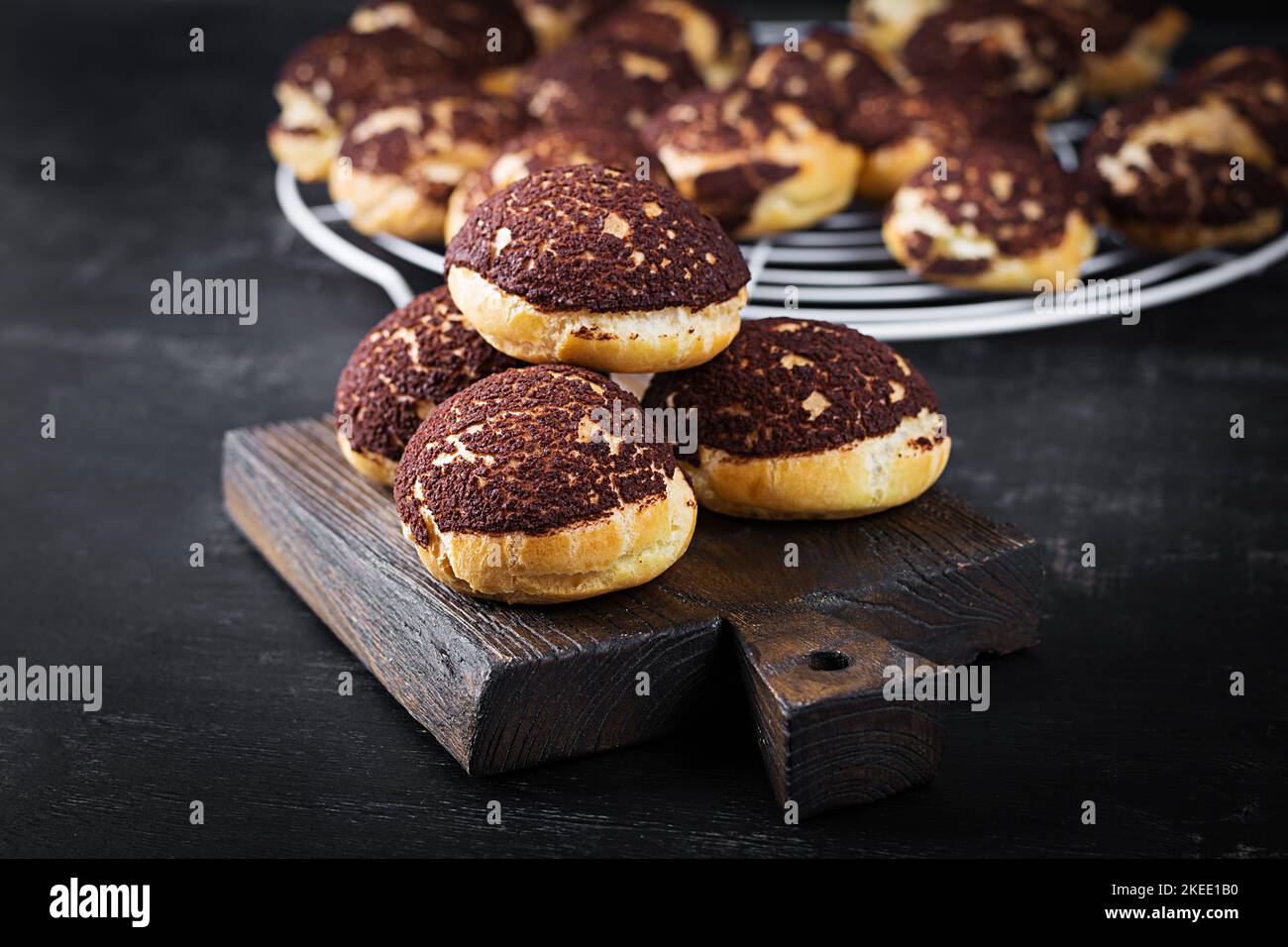 Profiteroles cake hi-res stock photography and images - Alamy