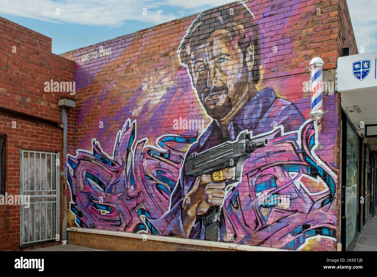 Street Art, High St, Preston, Melbourne, Victoria, Australia Stock ...