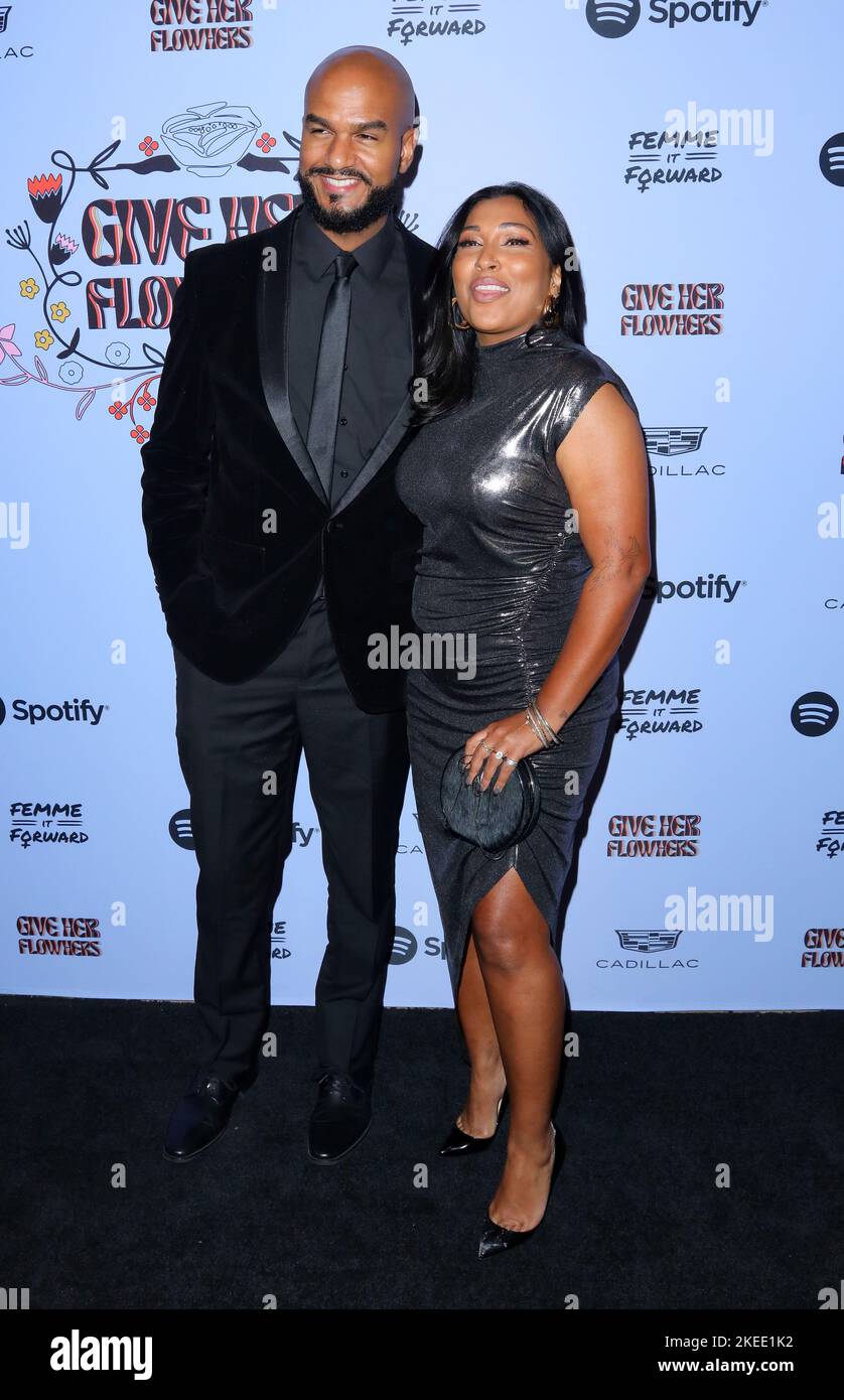 Beverly Hills, USA. 11th Nov, 2022. Melanie Fiona, Jared Cotter arrives ...