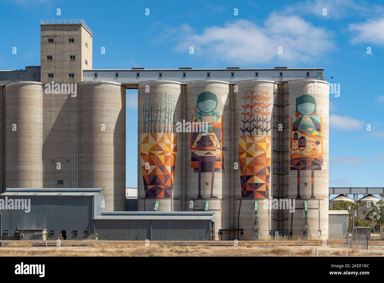 Silo Art, Merredin, WA, Australia Stock Photo - Alamy