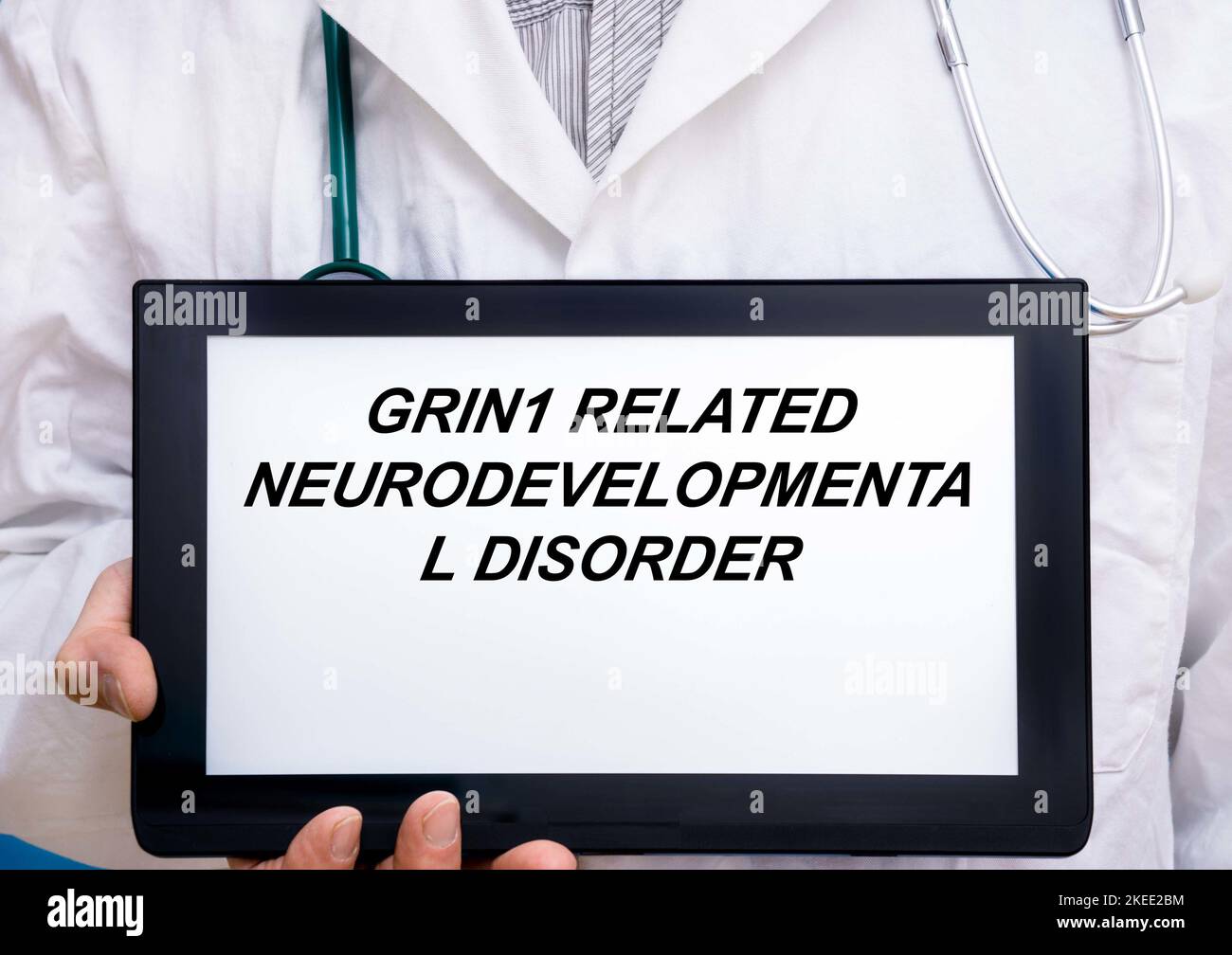 Grin1 related neurodevelopmental disorder, conceptual image Stock Photo ...