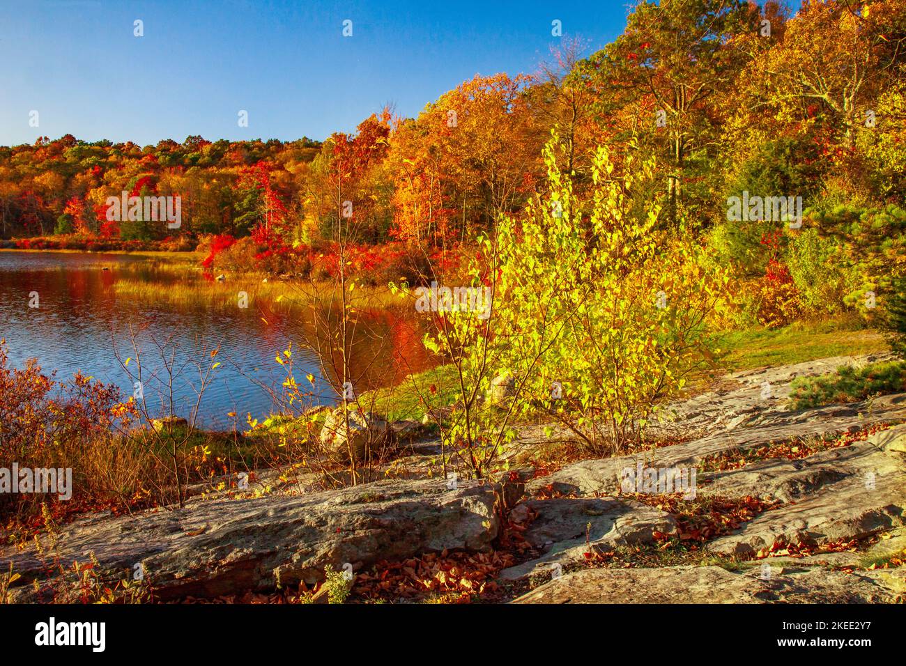 16-acre Crater Lake in Delaware Water Gap National Recreation, New ...