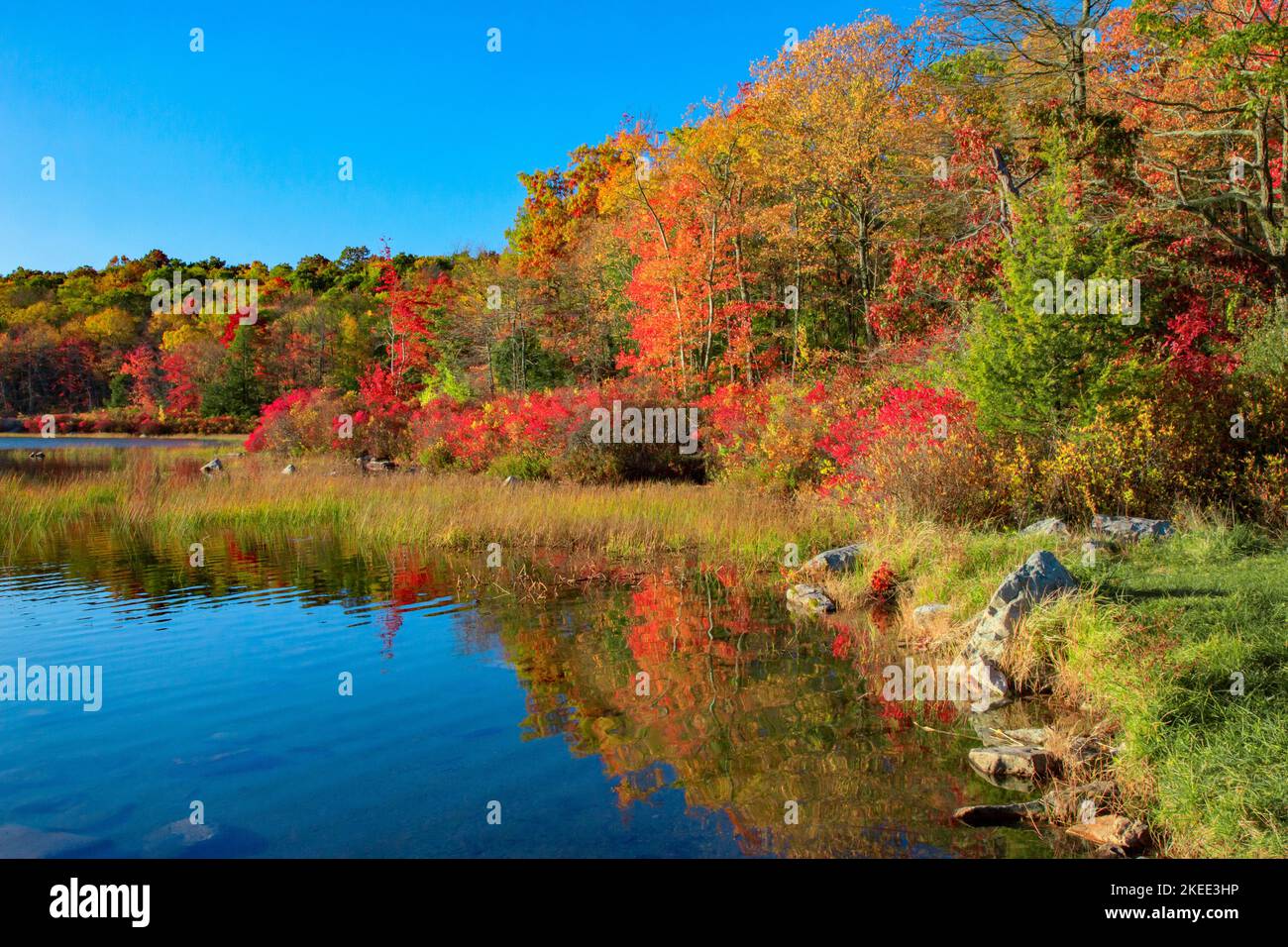 16-acre Crater Lake in Delaware Water Gap National Recreation, New ...