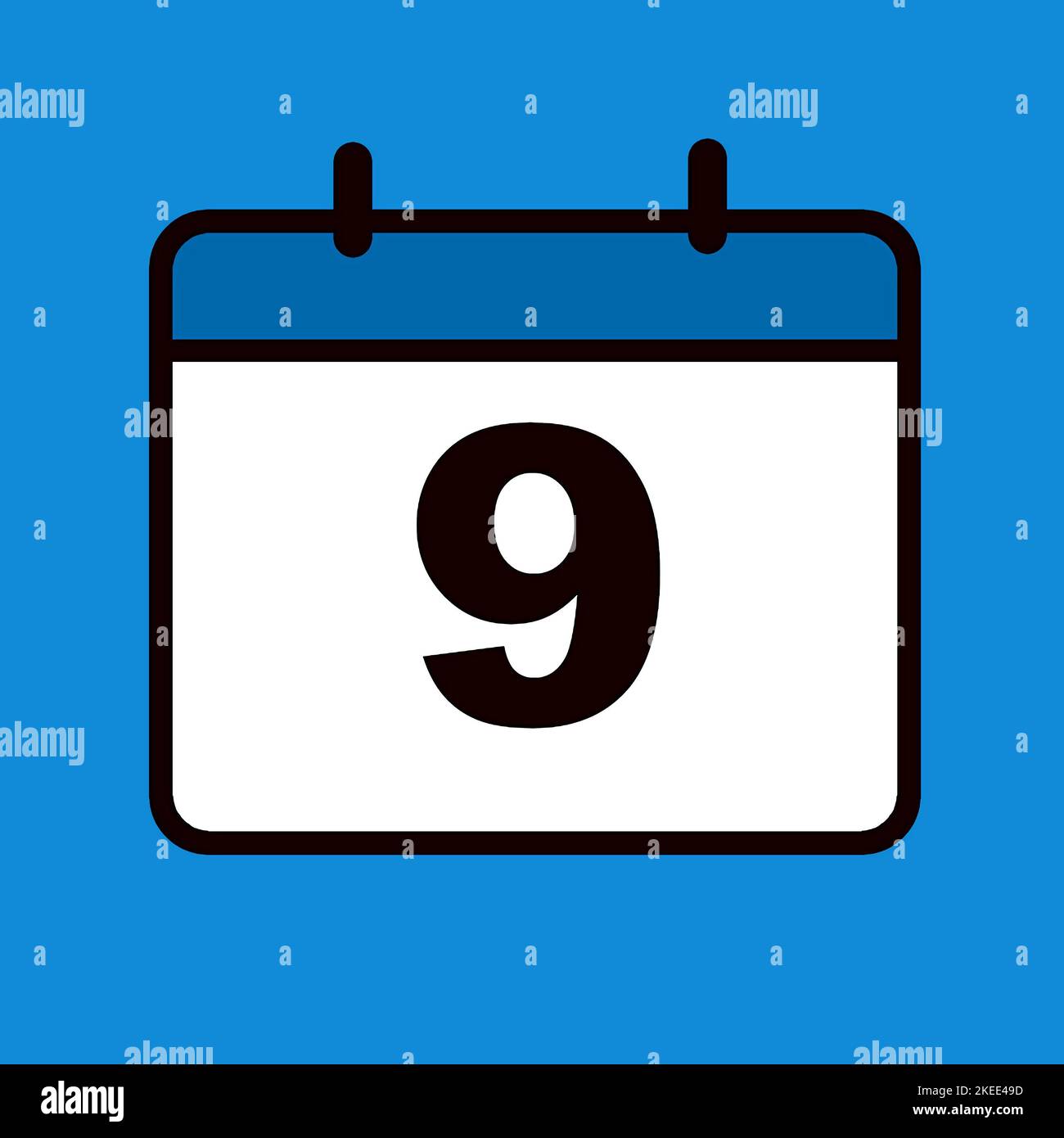 Calendar day 9 hi-res stock photography and images - Alamy