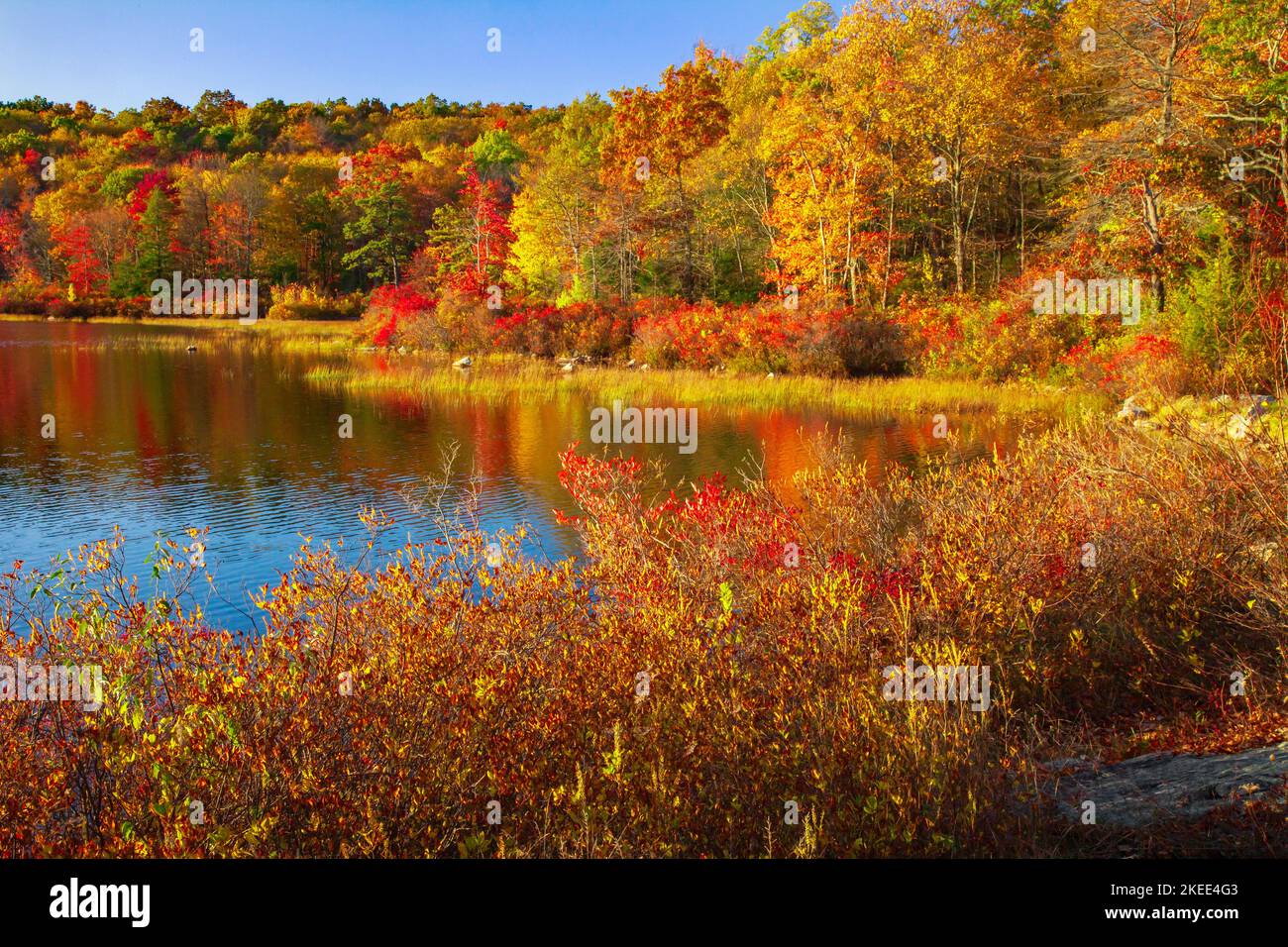 16-acre Crater Lake in Delaware Water Gap National Recreation, New ...