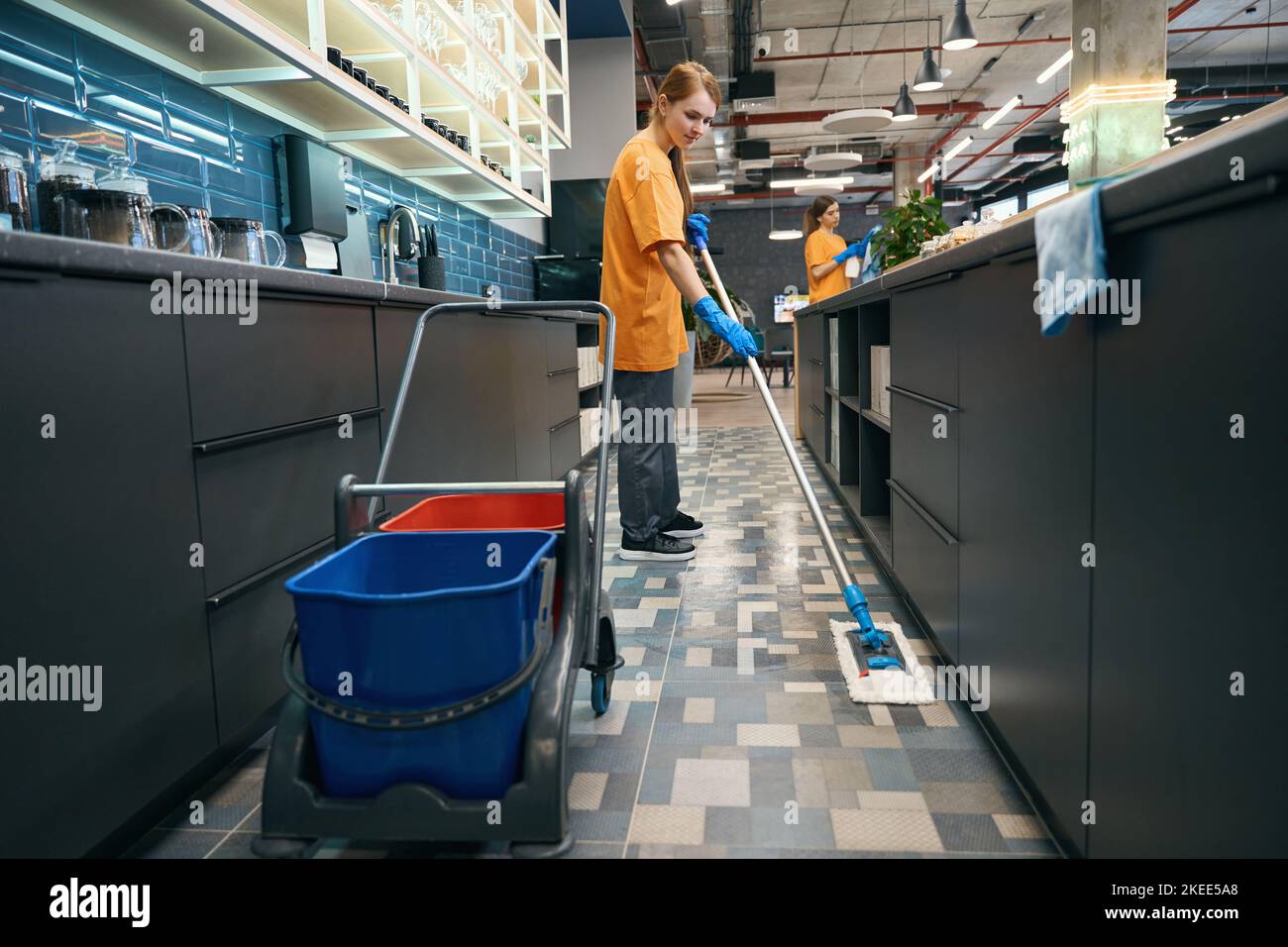 Young cleaners hi-res stock photography and images - Alamy