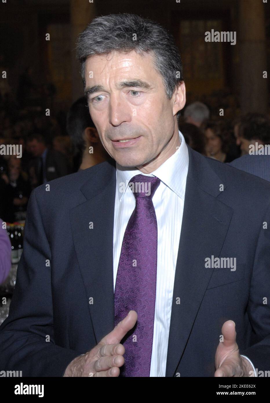 COPENHAGEN/DANAMRK/DENMARK. Anders Fogh Rasmussen, danish prime ...