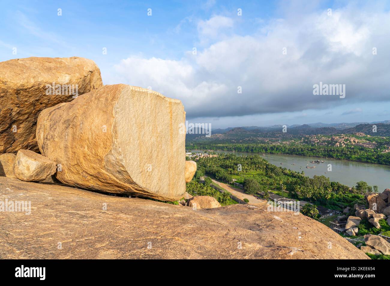 matanga hill hampi Stock Photo - Alamy