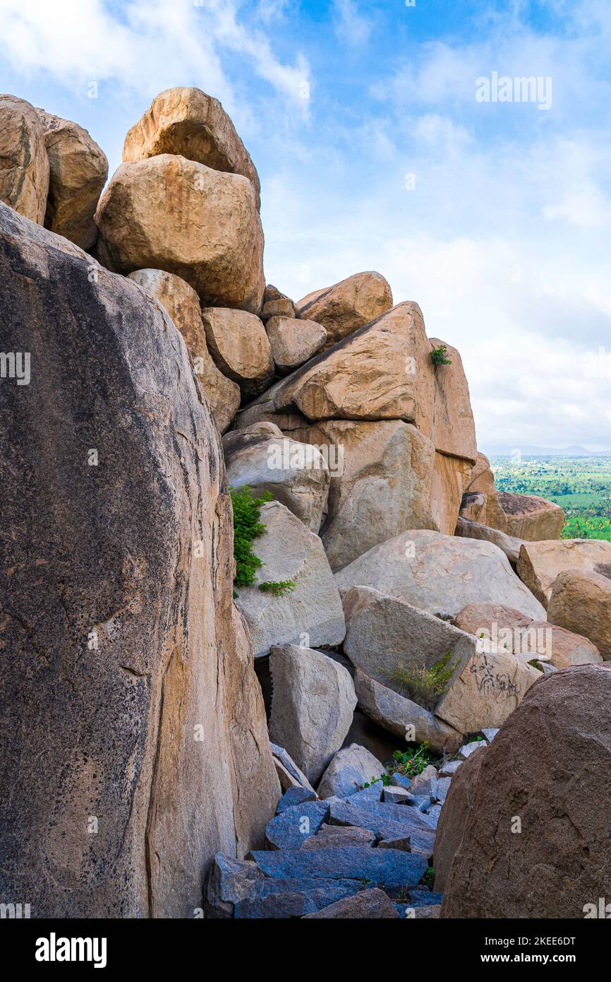 matanga hill hampi Stock Photo - Alamy