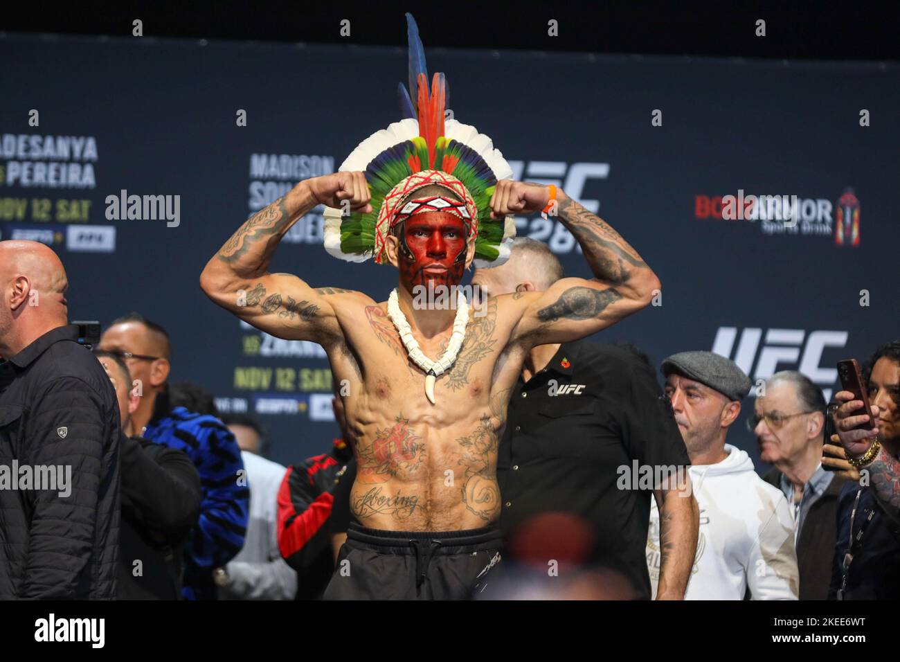 New York, New York, USA. 11th Nov, 2022. Alex Pereira during weigh-ins ...
