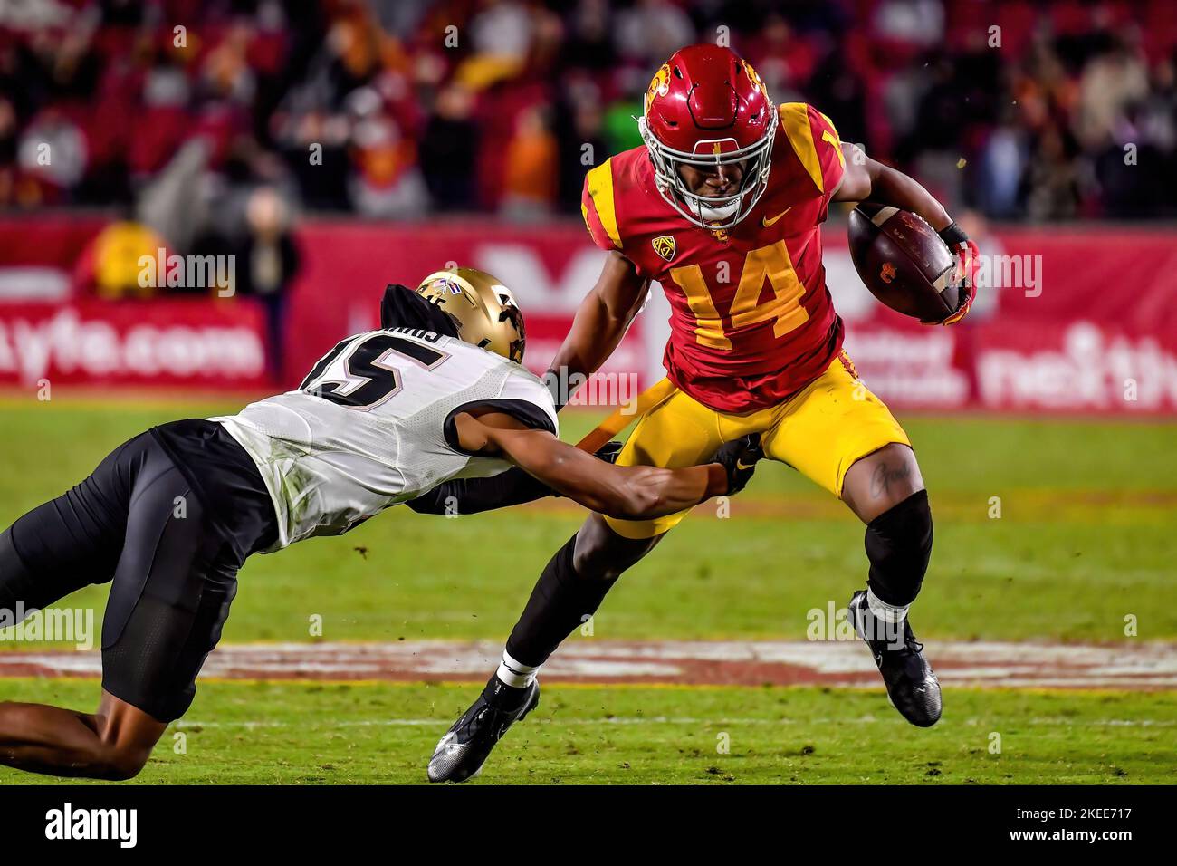 Los Angeles, CA. 11th Nov, 2022. USC Trojans running back Raleek Brown ...
