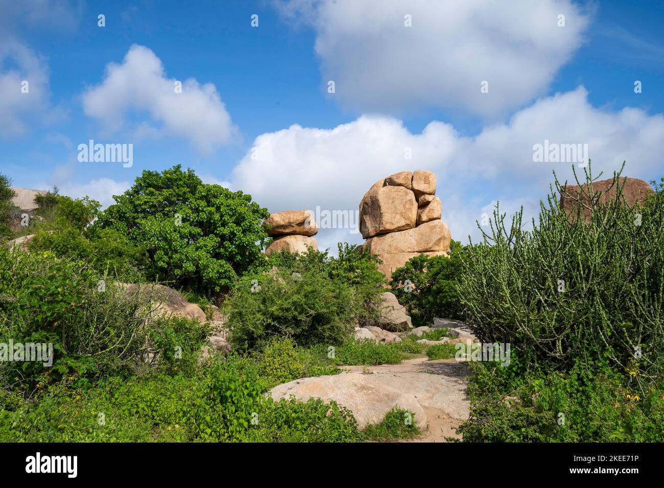 matanga hill hampi Stock Photo - Alamy