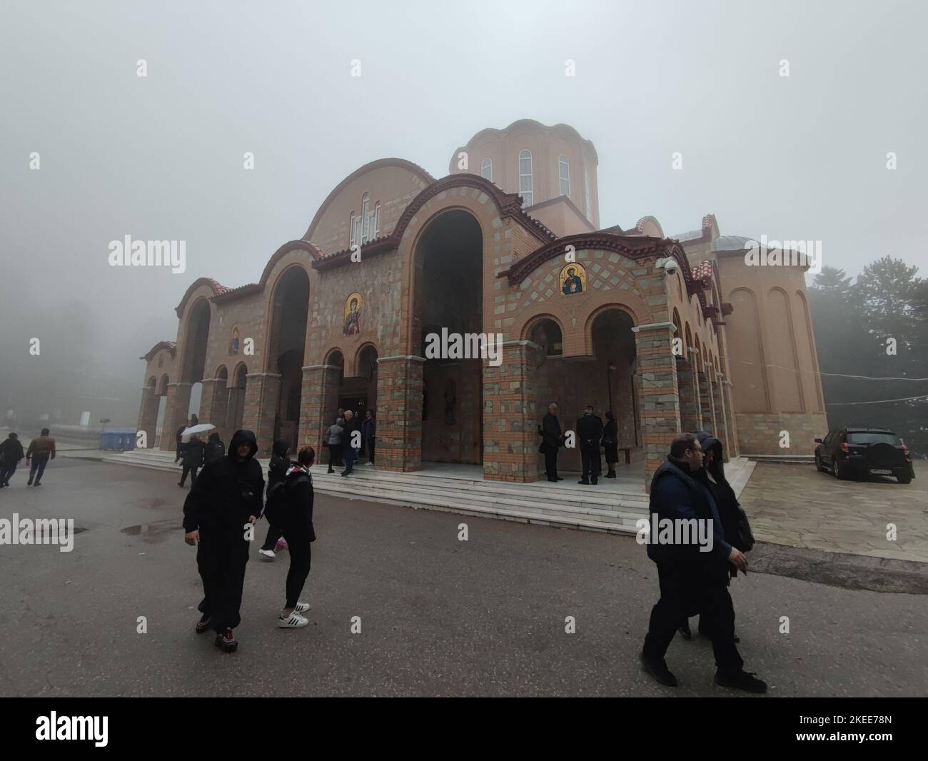 panagia soumela holy monastery in veria, imathia, macedonia, greece ...