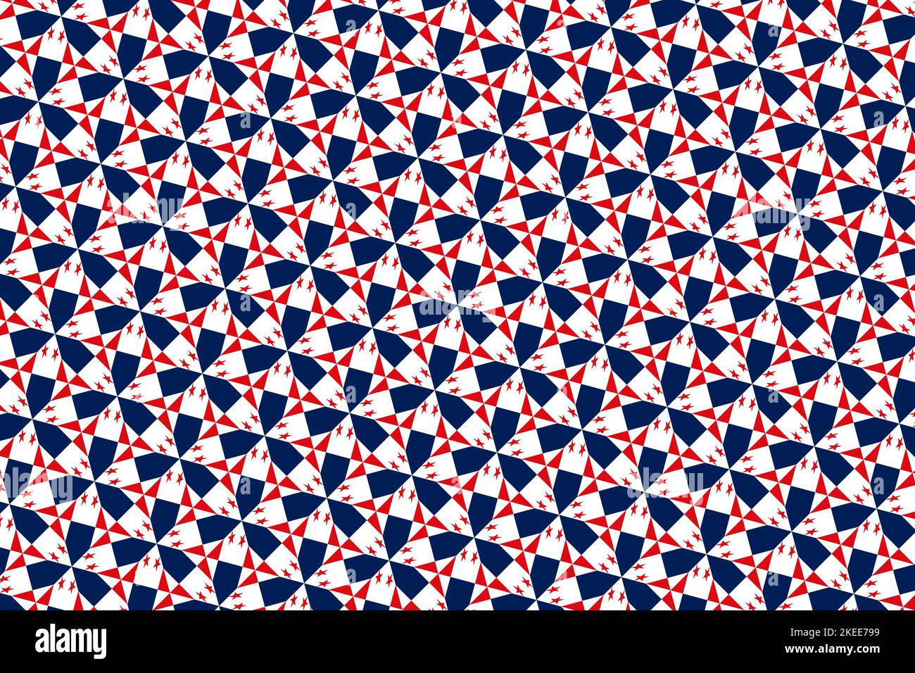 Geometric pattern in the colors of the national flag of Panama. The ...