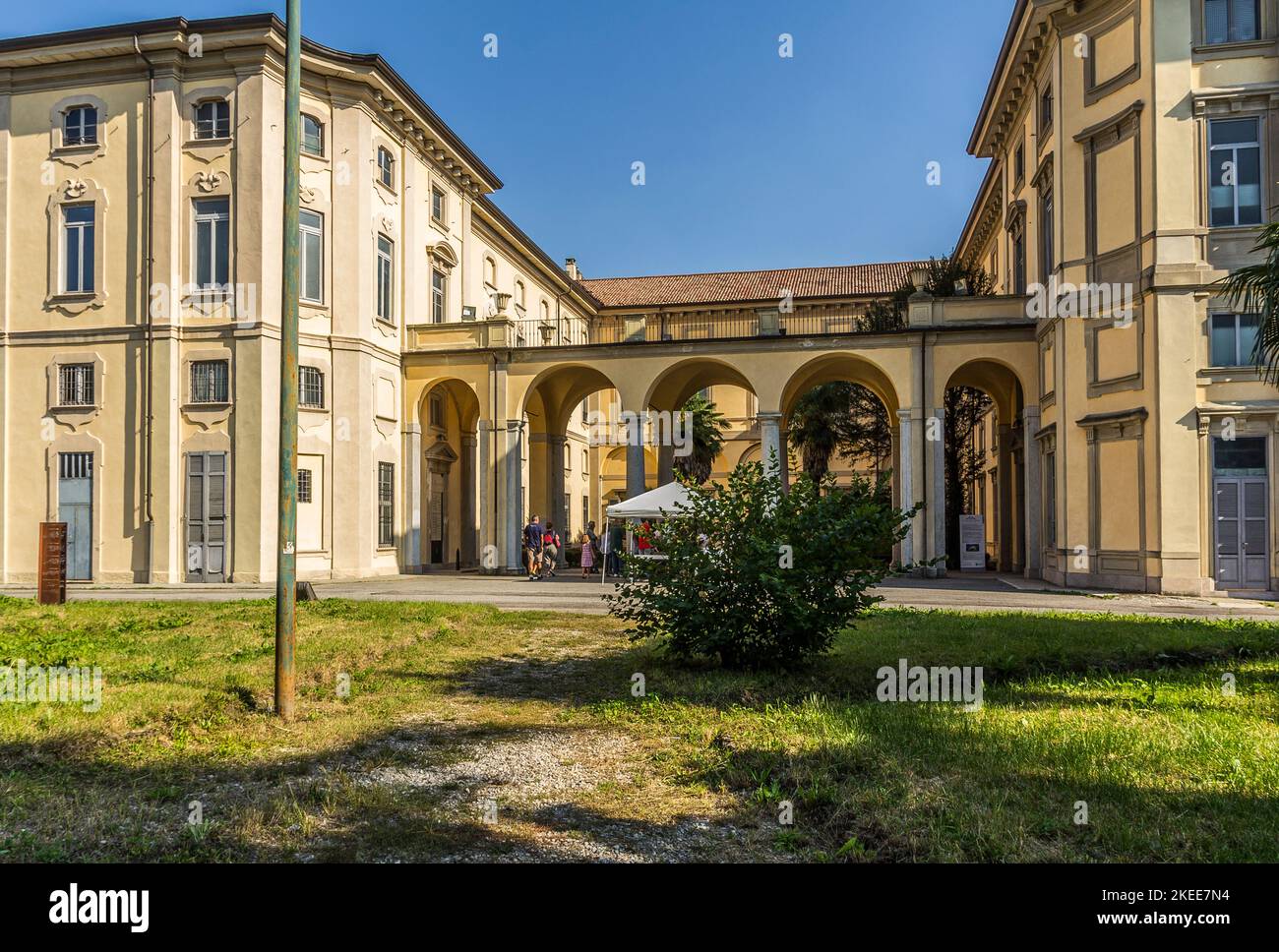 The old building of villa pusterla in limbiate Stock Photo - Alamy