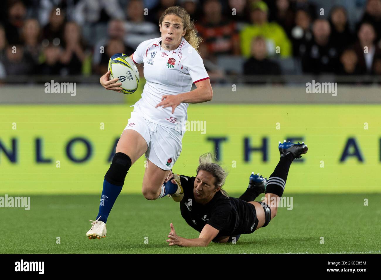 England's Abby Dow during the Women's Rugby World Cup final match at ...