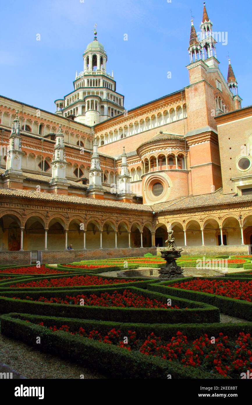 A visit in the monastery of Pavia, Italy Stock Photo - Alamy