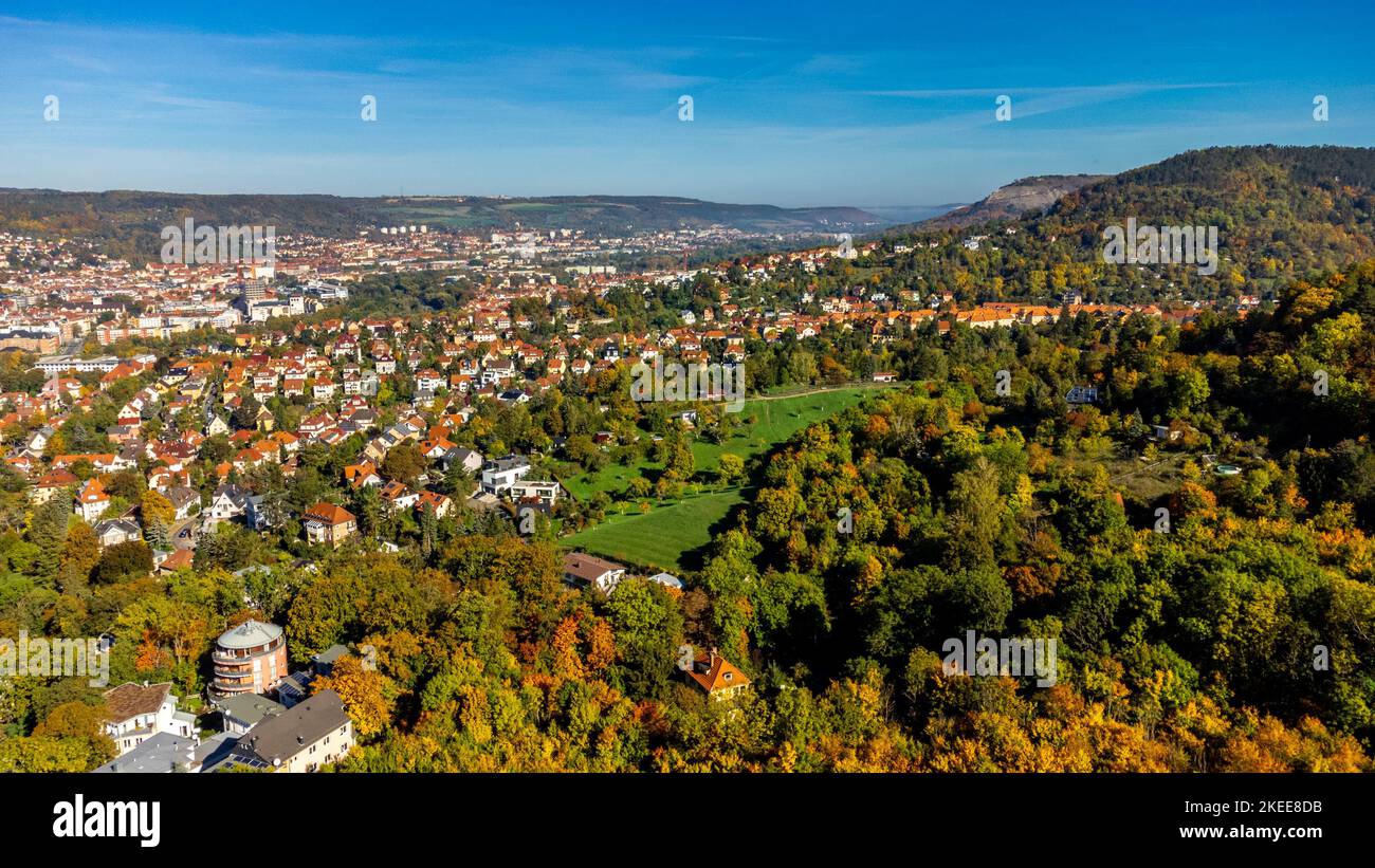 Small Autumn walk through the landscape of Jena - Thuringia - Germany ...